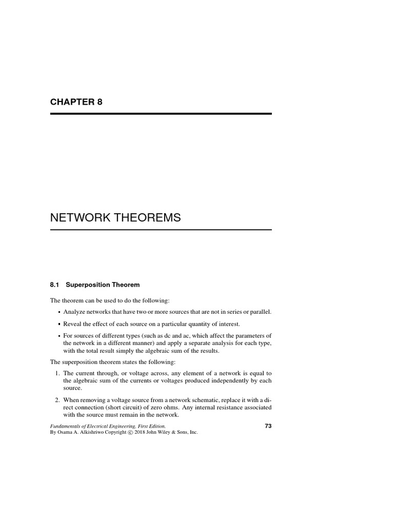 EE200 Chapter8 | PDF | Electrical Network | Series And Parallel Circuits
