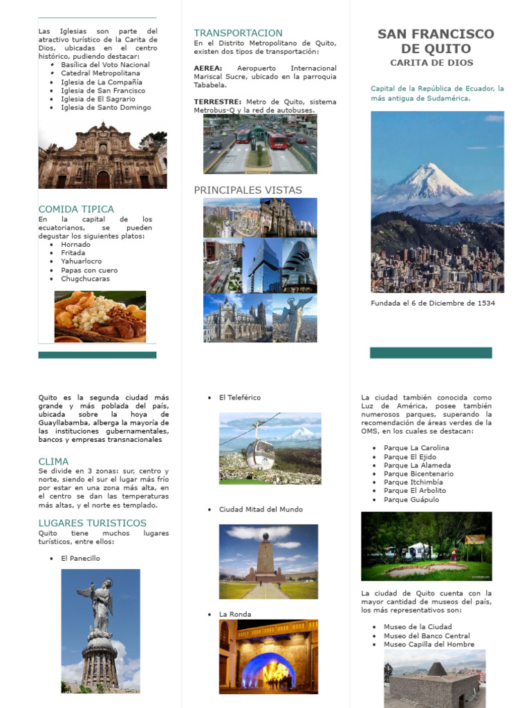 Triptico Quito | PDF