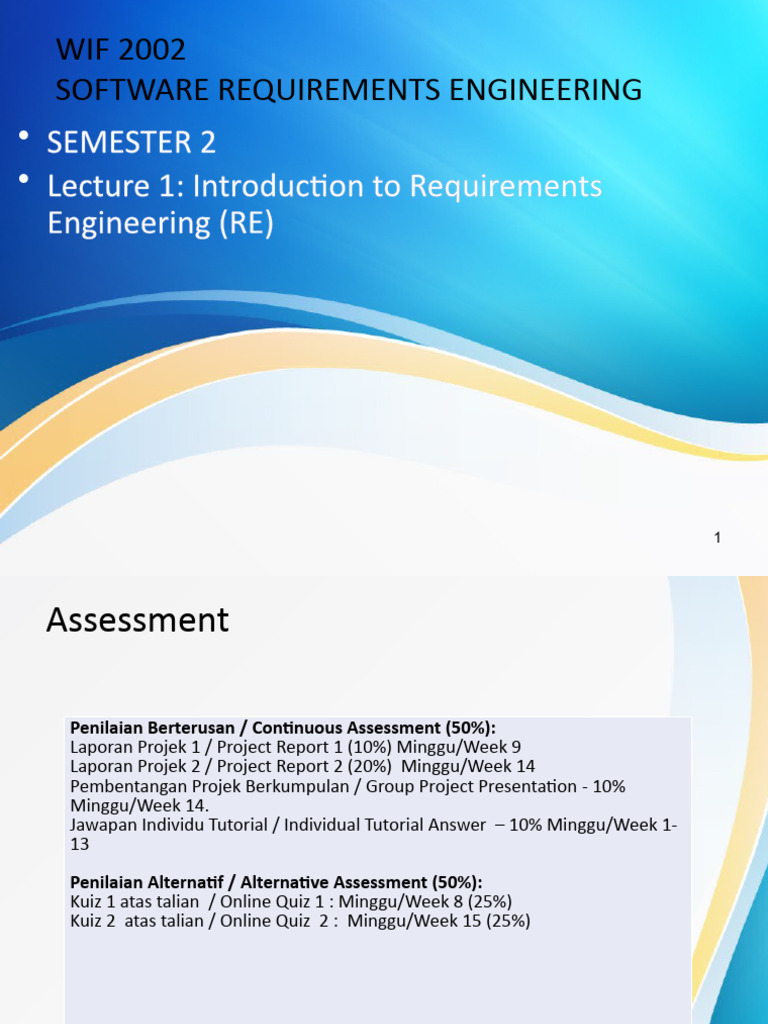 Wif2002 - Lec1 - Introduction To Requirements Engineering | PDF | Software Development Process ...