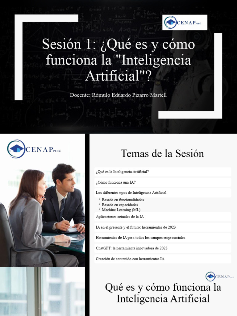Sesión 1 - Qué Es y Cómo Funciona La Inteligencia Artificial | Descargar gratis PDF ...