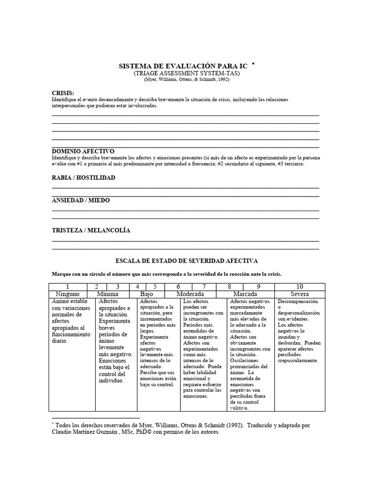 Modelo Tas (2007) | PDF | Las emociones | Pensamiento