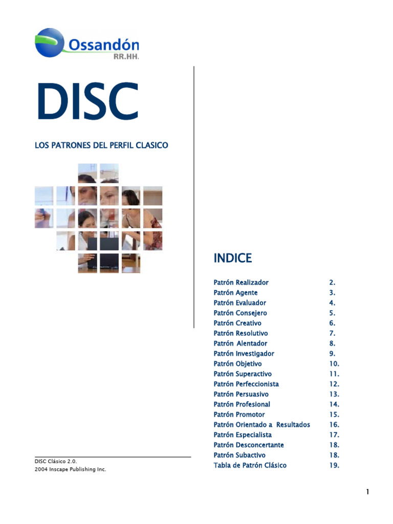 DISC - Interpretacion y Tablas | PDF | Pensamiento | Las emociones