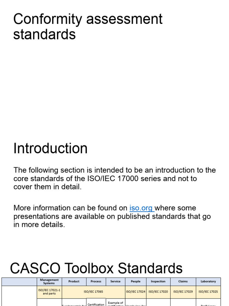 Conformity Assessment Standards | Download Free PDF | Verification And Validation | Certification