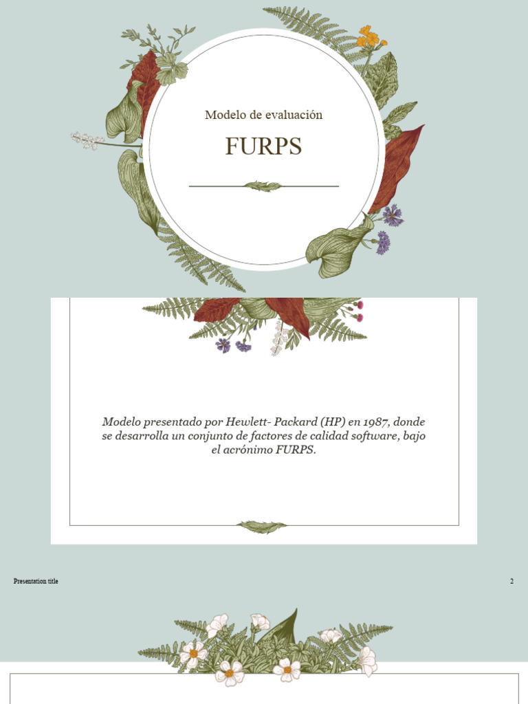 Modelo de Evaluación FURPS | PDF | Software | Usabilidad