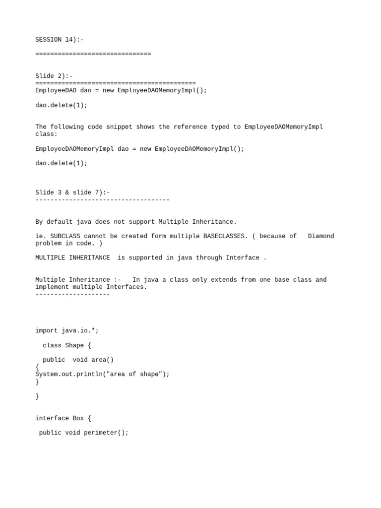 Session14 16 Pdf Inheritance Object Oriented Programming Class Computer Programming