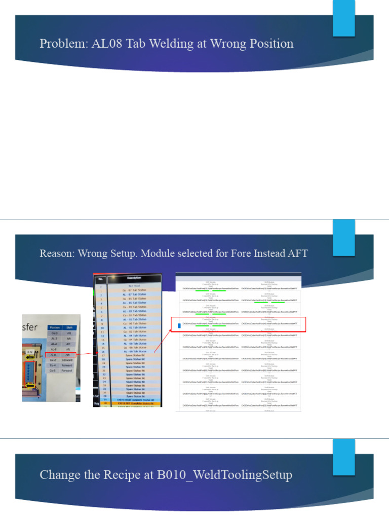 Weld AL08 Changes | PDF