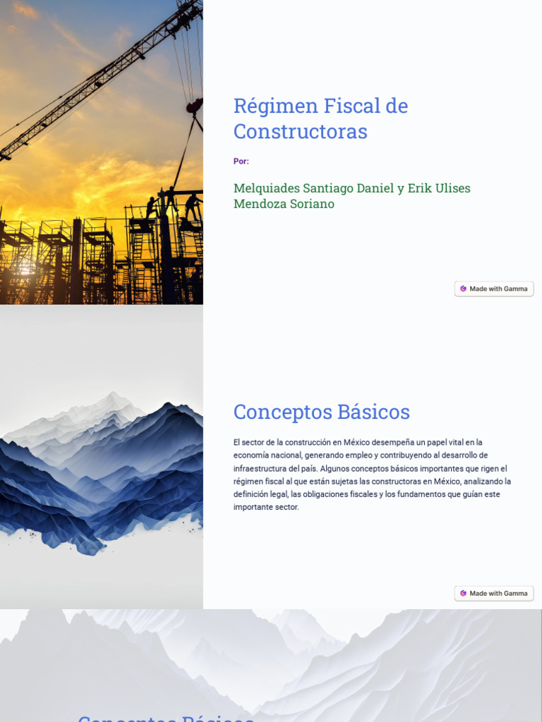Regimen Fiscal de Constructoras | PDF | Impuesto sobre la renta | Contratista general