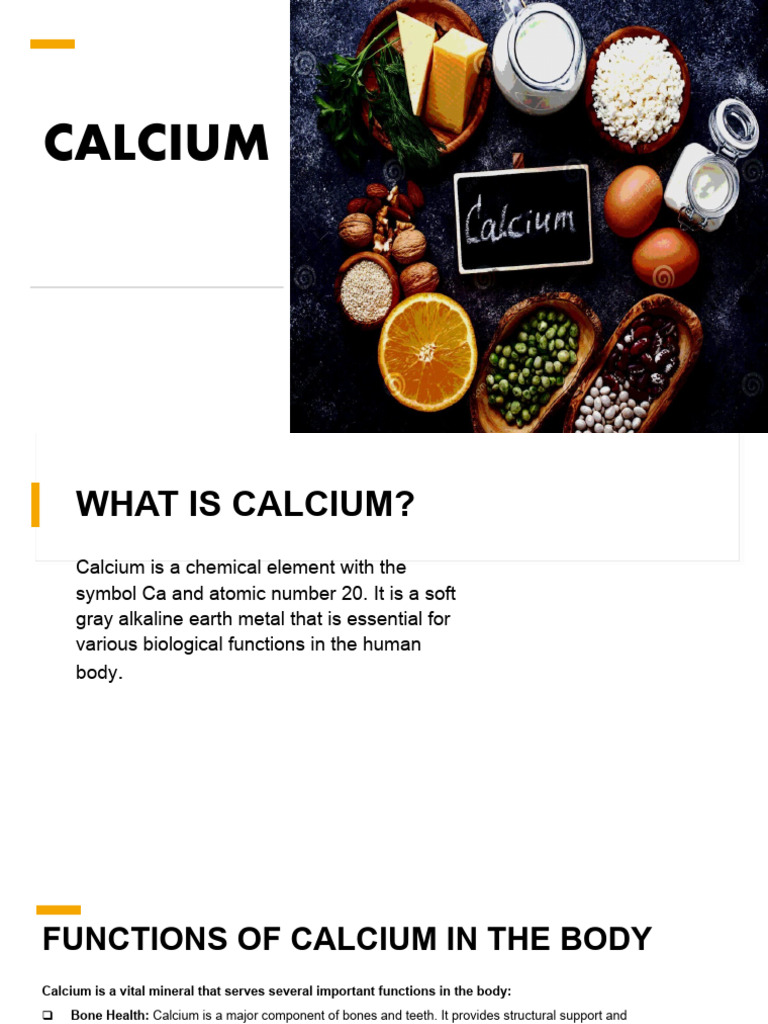 Essential Functions of Calcium in Health | PDF | Digestion | Vitamin D