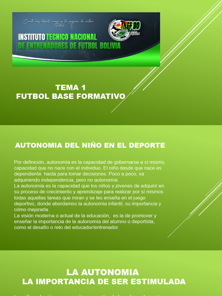 Tema II Primer Semestre 2024 | PDF | Aprendizaje | Autonomía