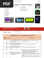 BT Forklift Error Codes Guide | PDF | Sensor | Manufactured Goods