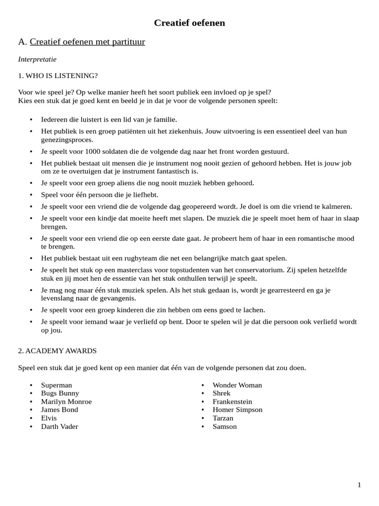 Bundel Creatief Oefenen | PDF