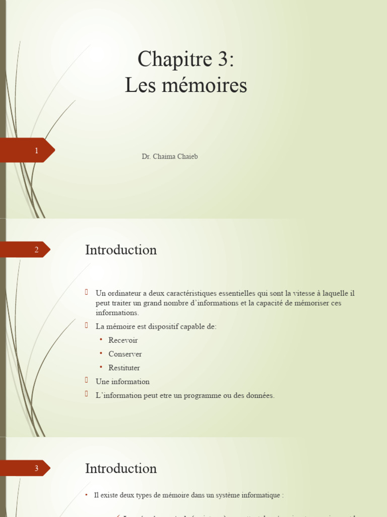 3 architecture | PDF | Cache (Informatique) | Mémoire (informatique)