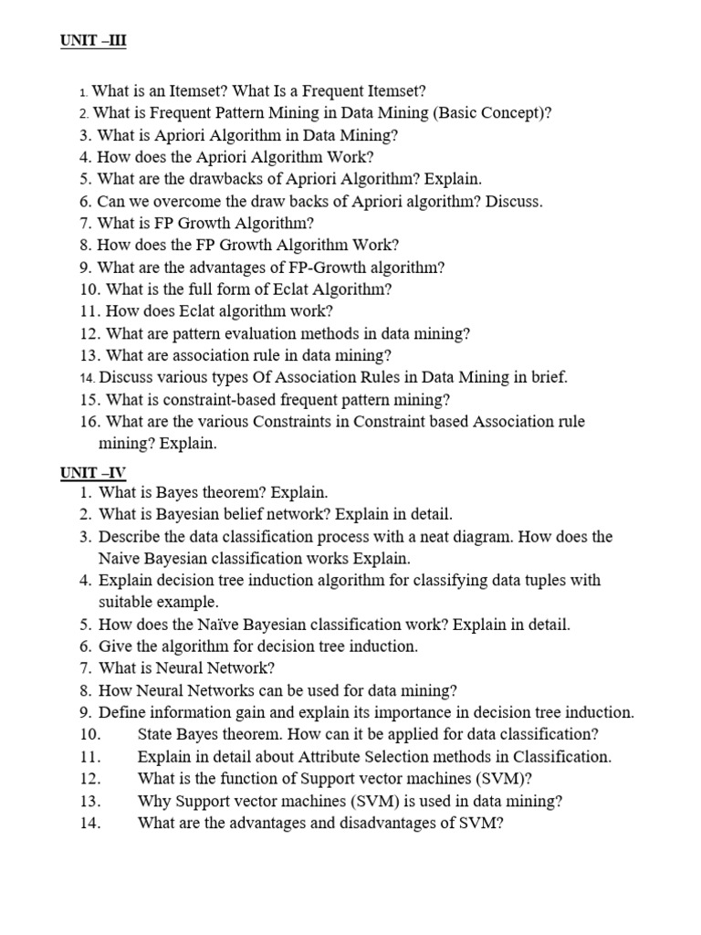 Assignments Unit III Unit IV and Unit V | PDF | Cluster Analysis ...