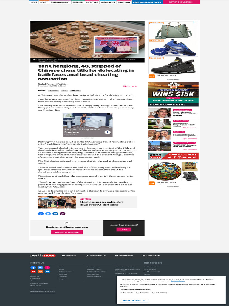 Yan Chenglong, 48, Stripped of Chinese Chess Title For Defecating in ...