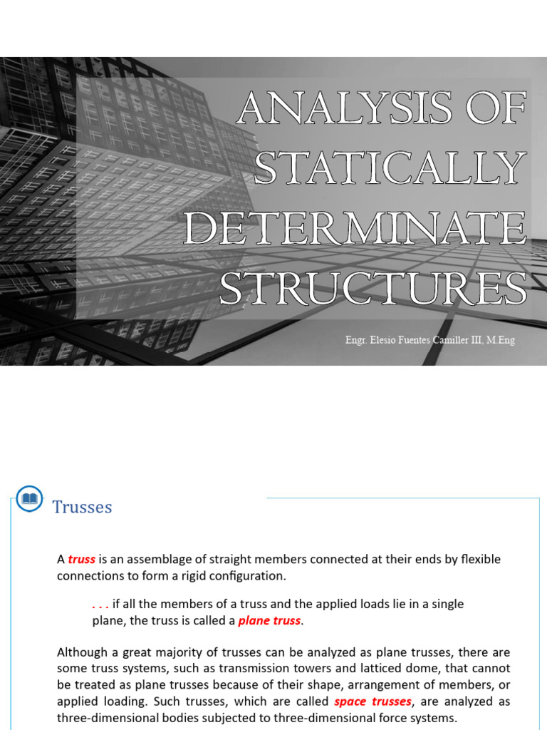 Lecture 4 - THEORY | PDF | Truss | Structural Analysis