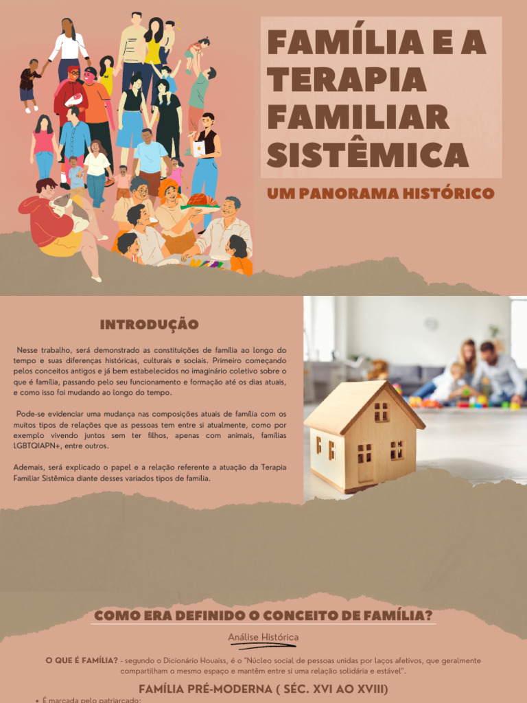 Família E A Terapia Familiar Sistêmica Panorama Histórico Pdf