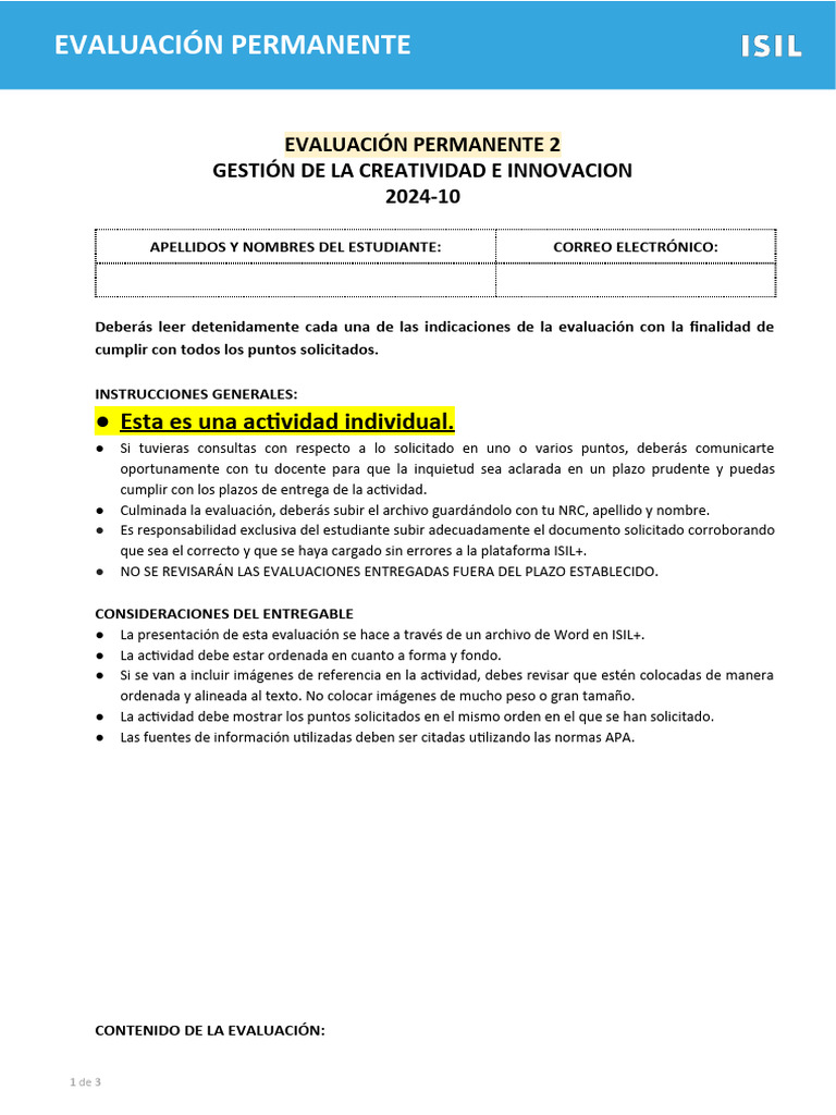 Ep2 - 202410 - Gestion de La Creatividad e Innovacion | PDF | Lluvia de ideas | Creatividad