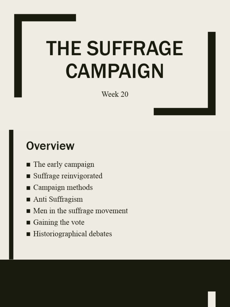 Suffrage Ch | Download Free PDF | Suffragette | Women's Suffrage