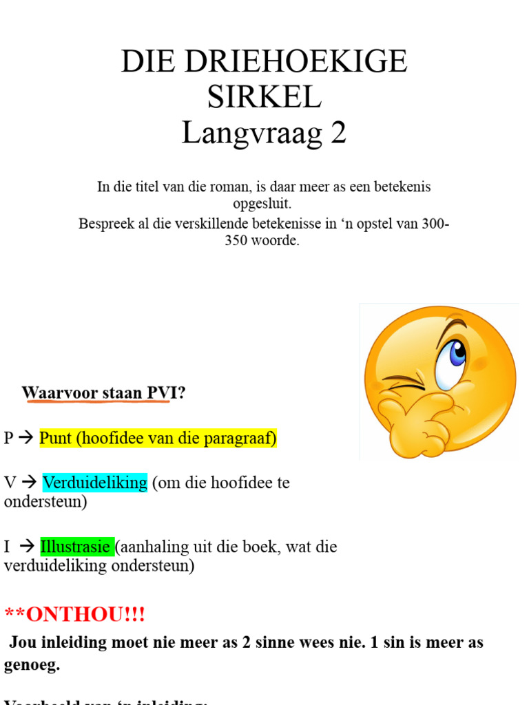 Die Driehoekige Sirkel - LV2 | PDF