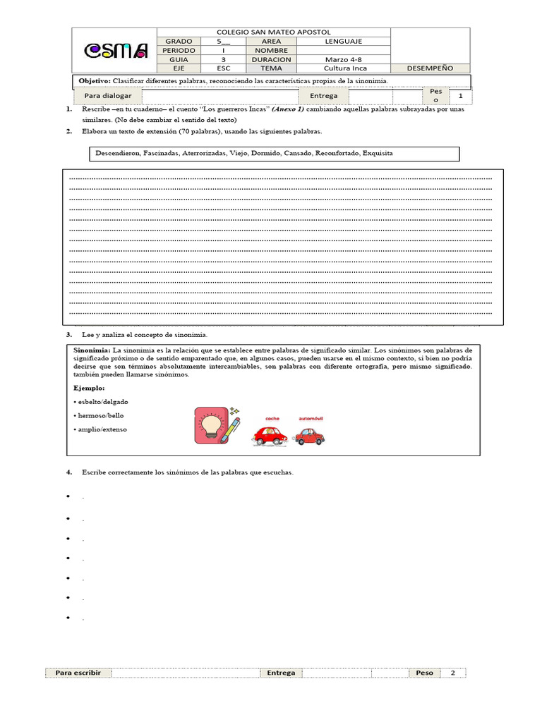 Guía ESC - Ip 5 A y 5 B | PDF | Imperio Inca