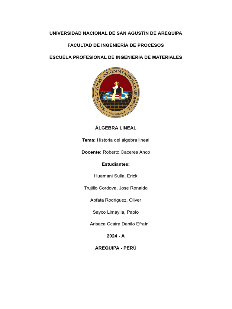 Primer Tif Algebra - Historia Del Algebra | Descargar gratis PDF ...