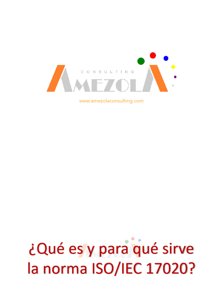 17020-1 Qué Es y para Qué Sirve La Norma ISO IEC 17020 | PDF | Organización internacional para ...