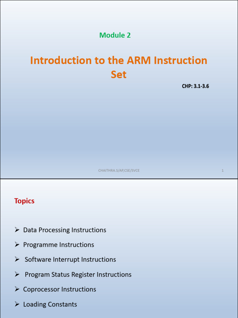 Module 2 Arm Instruction Set Download Free Pdf Pointer Computer Programming Computer