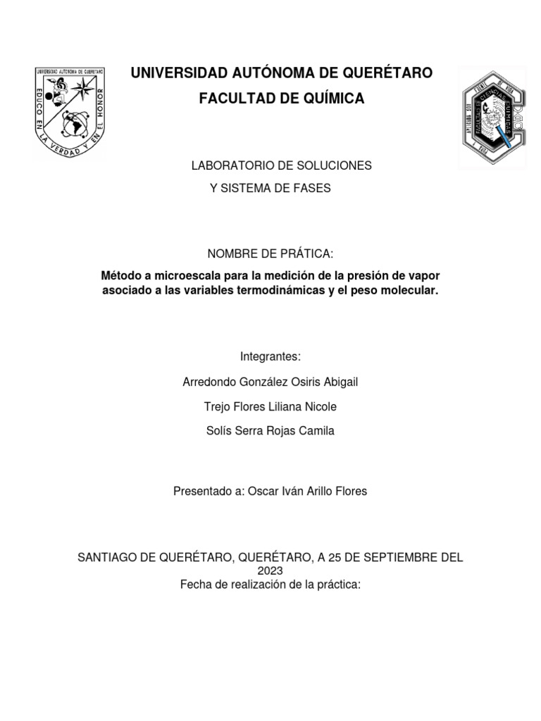 Reporte3 EX-lsg2 2023-2 | PDF | Vapor | Líquidos