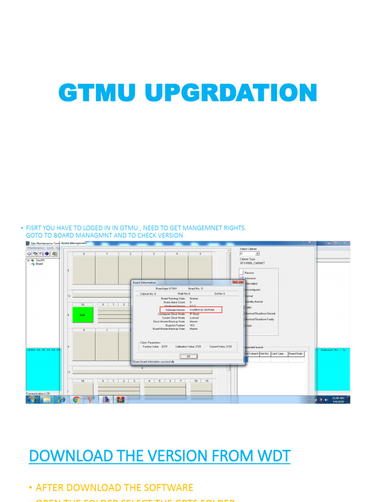 GTMU Software Upgrade Guide | PDF | Business