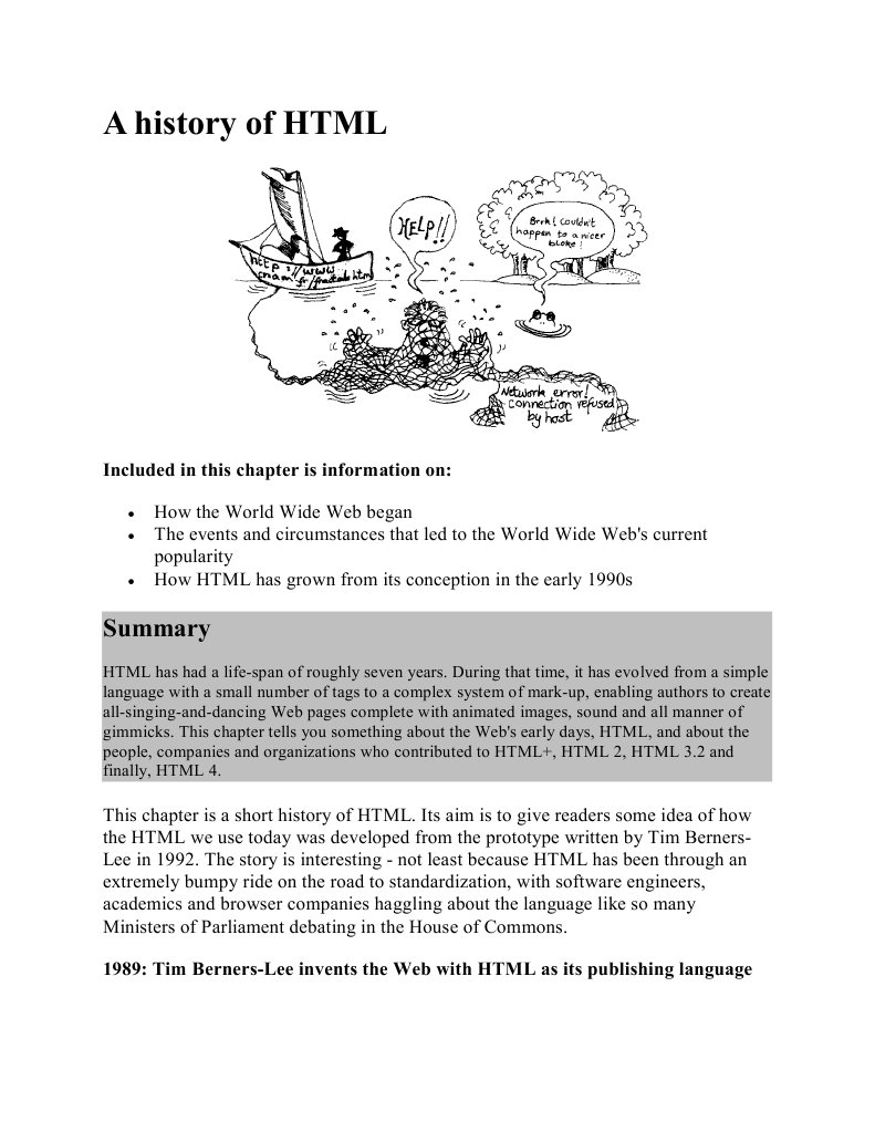 A History of HTML | PDF | Markup Language | Html