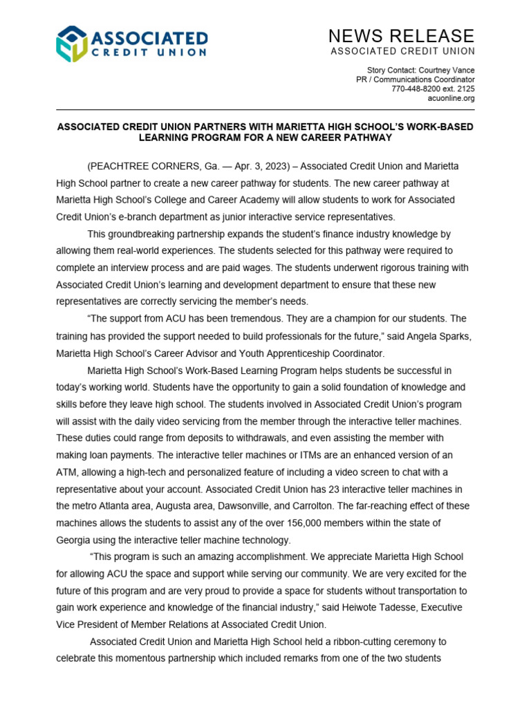 Mhs WBL Program | PDF