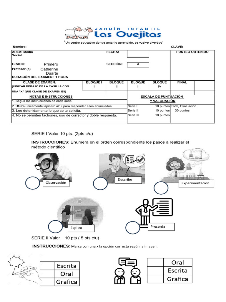 FORMATO DE EXAMENES EN WORD - PRIMARIA (1) Bloque 1 CD | Descargar gratis PDF | Hardware de la ...