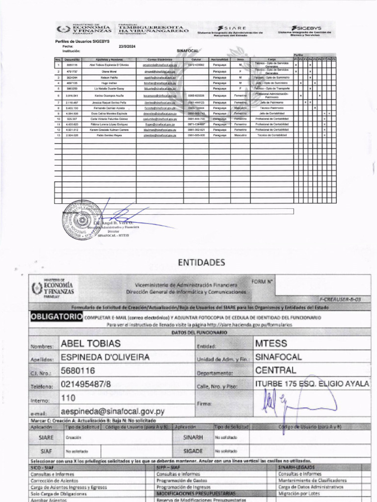 FORMULARIO DE SOLICITUD DE CREACION DE USUARIO - Opt - Opt | PDF | Usuario (informática ...