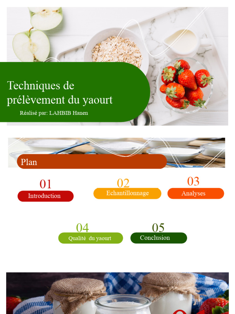 Techniques de Prélèvement Du Yaourt | PDF | Yaourt