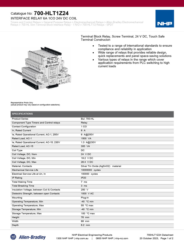 700-td552_-en-p | Download Free PDF | Relay | Inductor