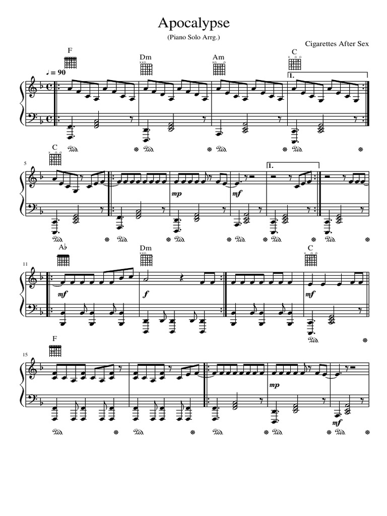 Apocalypse Piano | PDF