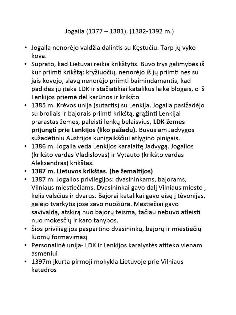 Jogaila LDK | PDF