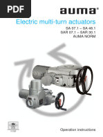 Auma Actuator Catalogue | PDF | Switch | Electric Motor