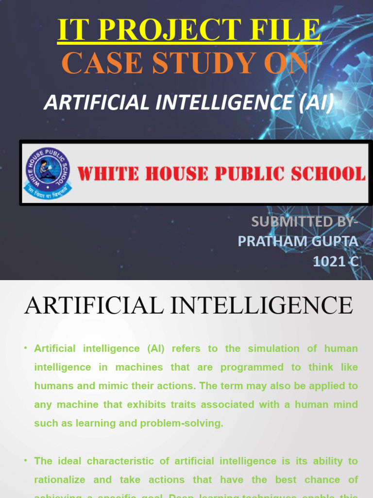 IT Case Study Pratham | PDF | Artificial Intelligence | Intelligence (AI) & Semantics