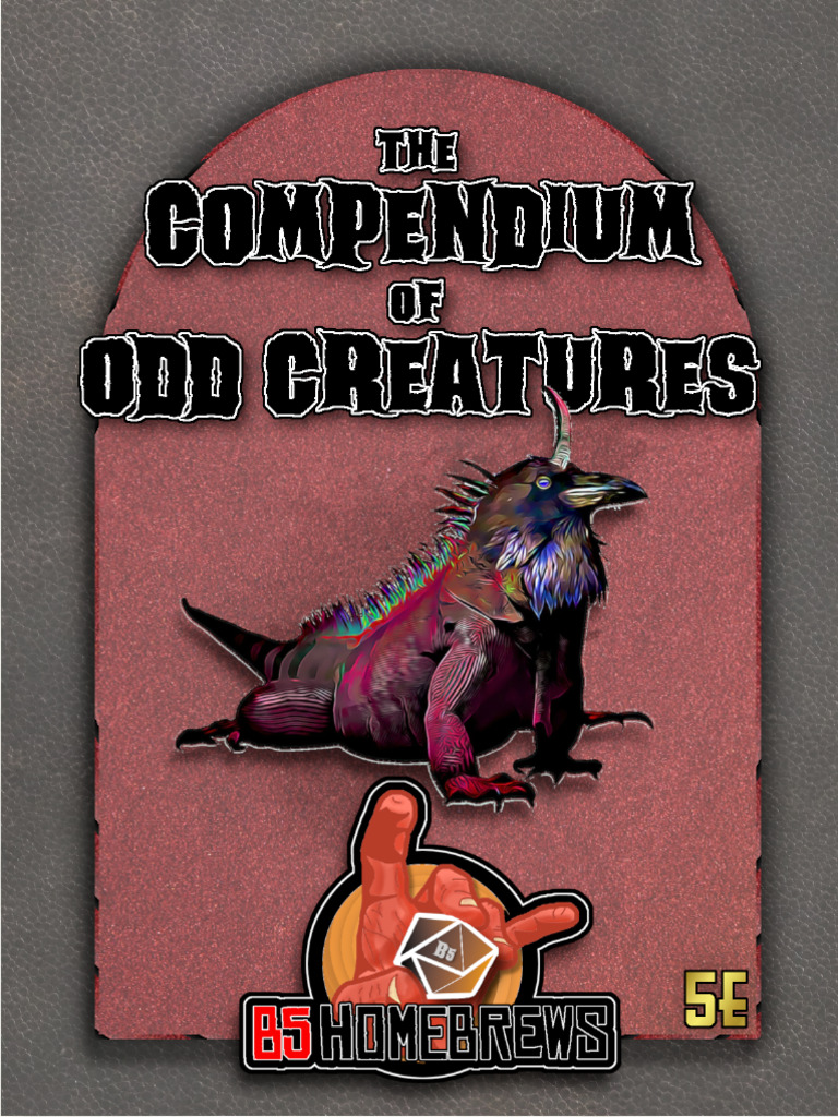 (B5) The Compendium of Odd Creatures | PDF | Feces
