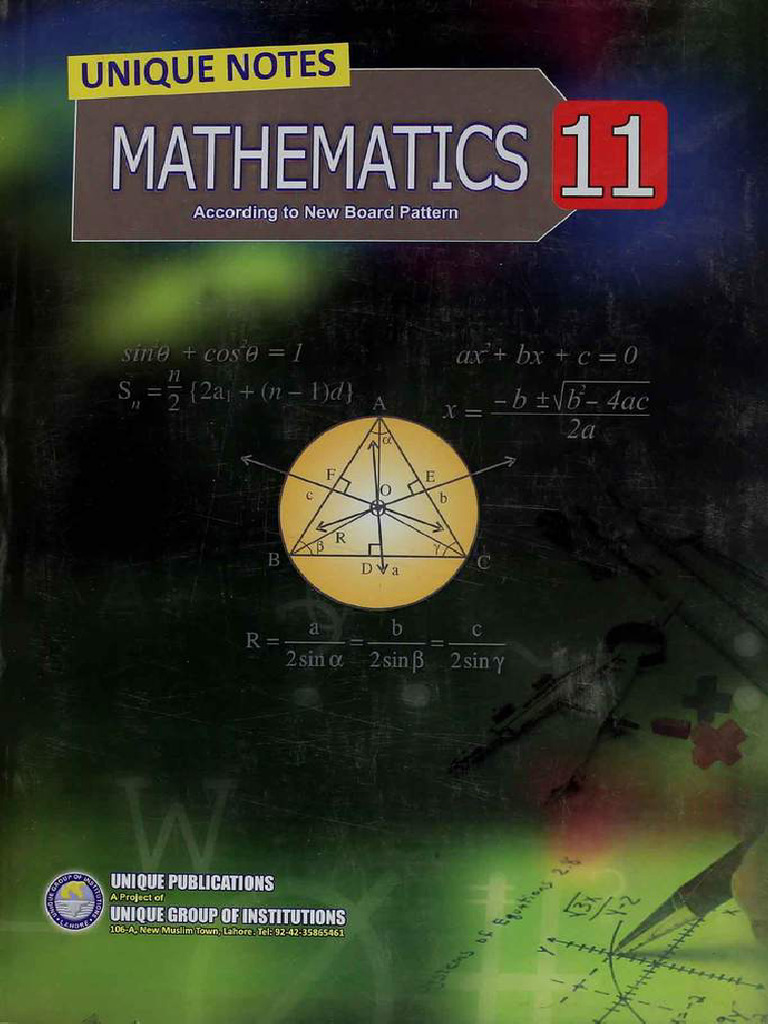 11th Unique Mathematics Helping Book-6 | PDF