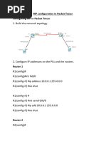 Subnetting Scenario for Packet Tracer | PDF | Ip Address | Computer Network