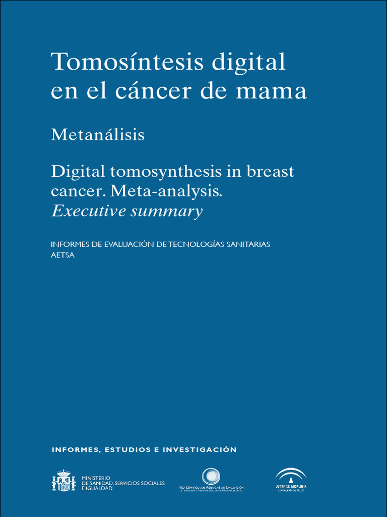 05 AETSA Tomosintesis-Digital DEF | PDF | Mamografía | Cáncer de mama