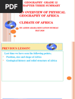 Africa Weather and Climate Aceit Study Notes Grade 11 | PDF