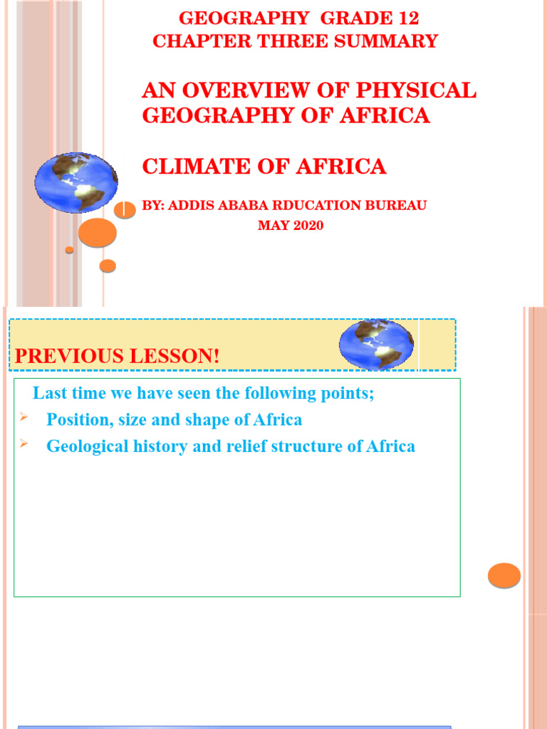 Overview of Africa's Climate Factors | PDF | Oceanic Climate ...