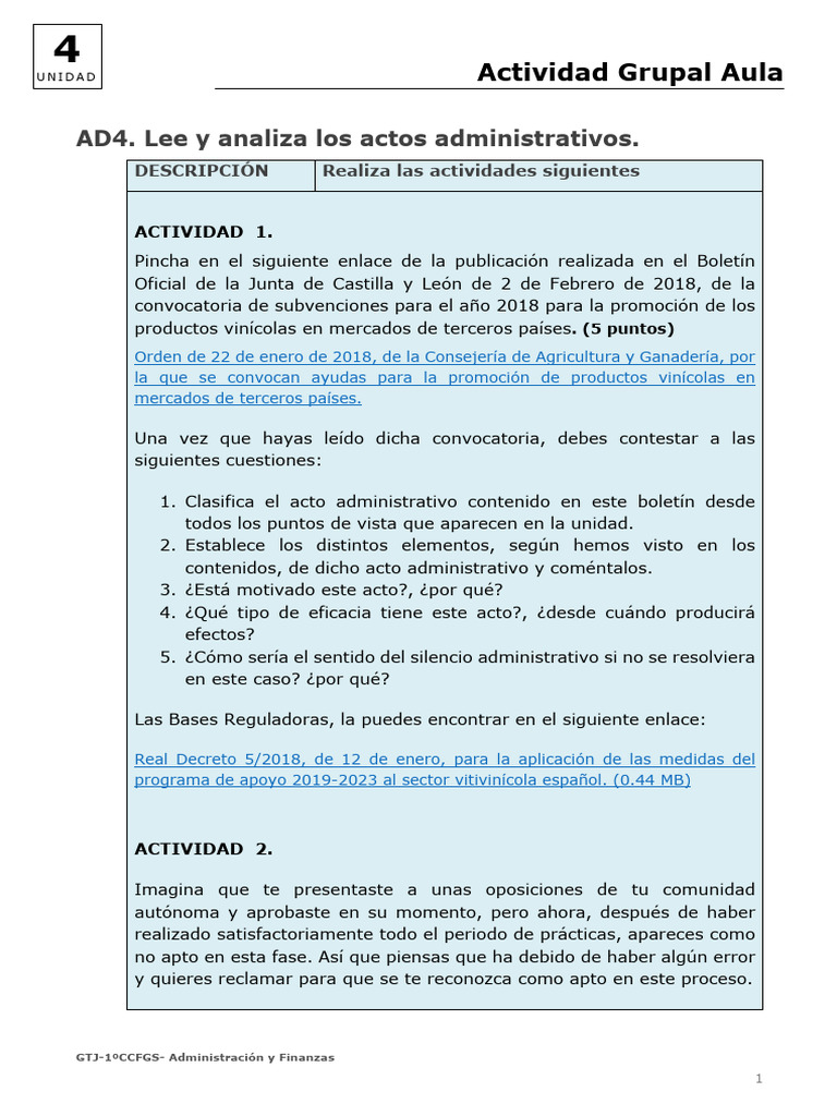 Ad4. PROCEDIMIENTO AAPP | PDF