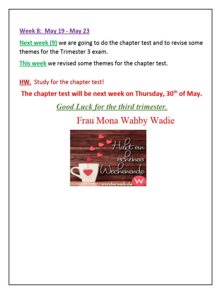 Week 8: Chapter Test Prep Guide | PDF