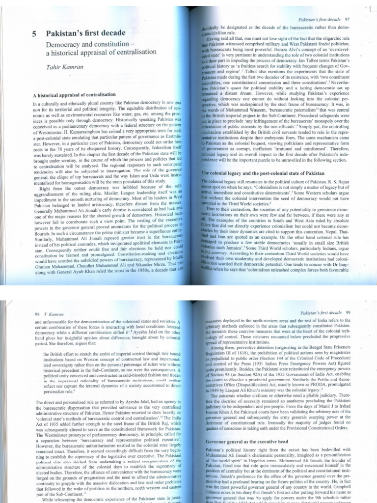 Pakistan - S - First - Decade by DR Tahir Kamran | PDF