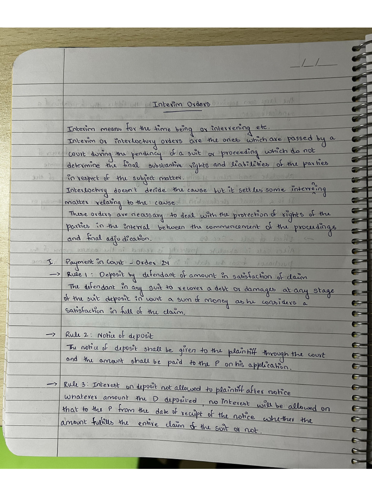 Interim Orders | PDF