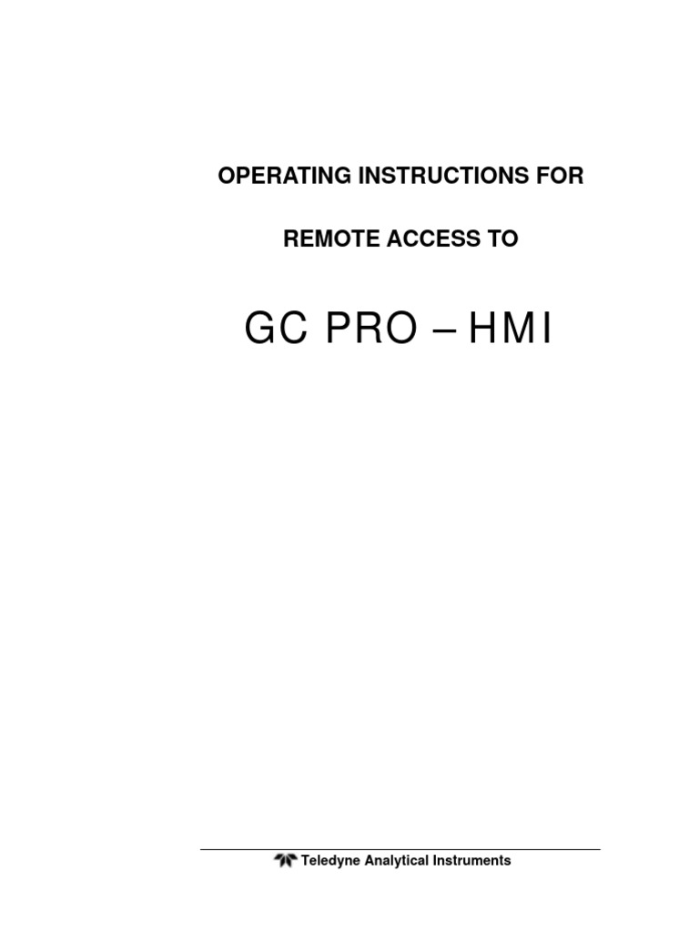 Man Gcpro Hmiremoteaccess | PDF | Computer Network | Telephone